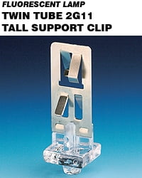 Leviton 23452-MTL CFL Lamp Support Clip 4-Pin 2G11 Base 18W-55W Snap-In ...