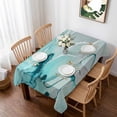 Abstract Flowing Marble Texture Table Cloth 60x84in, Waterproof ...