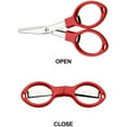 Folding Stainless Steel Scissors Compact Travel Design Multi-Purpose ...