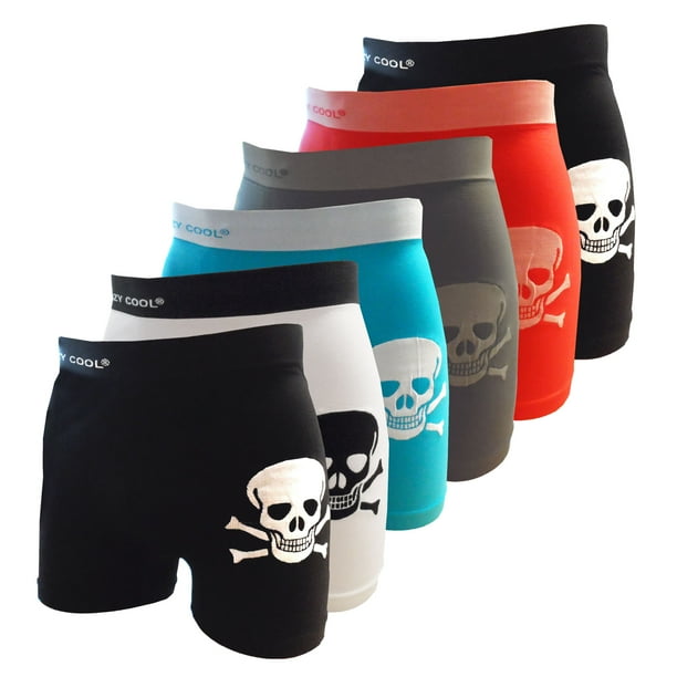 Crazy Cool - Crazy Cool Men's Seamless Boxer Briefs Underwear 6-Pack ...