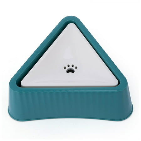 Triangular pet water bowl floating bowl splash-proof drinking bowl not ...