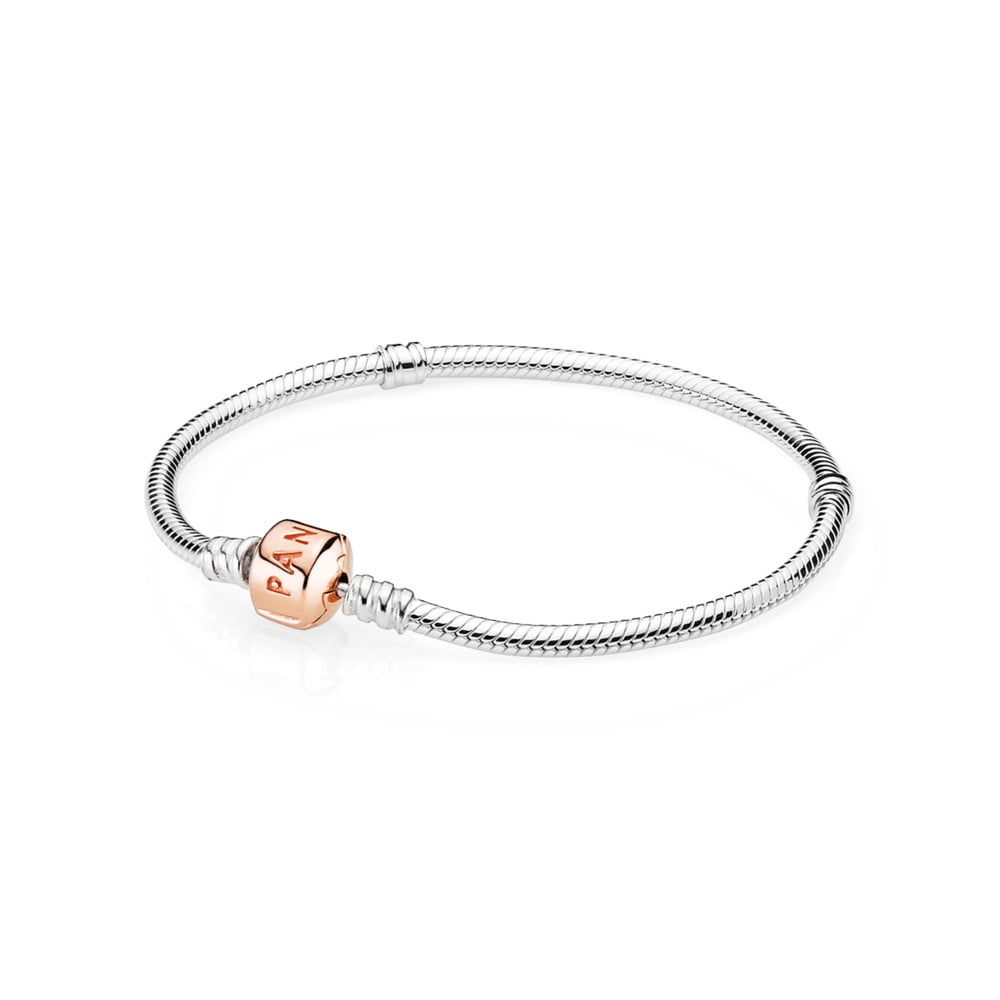 Pandora Sterling Silver W/ Pandora Rose? Clasp 23 Cm / 9.1 In - Walmart.com