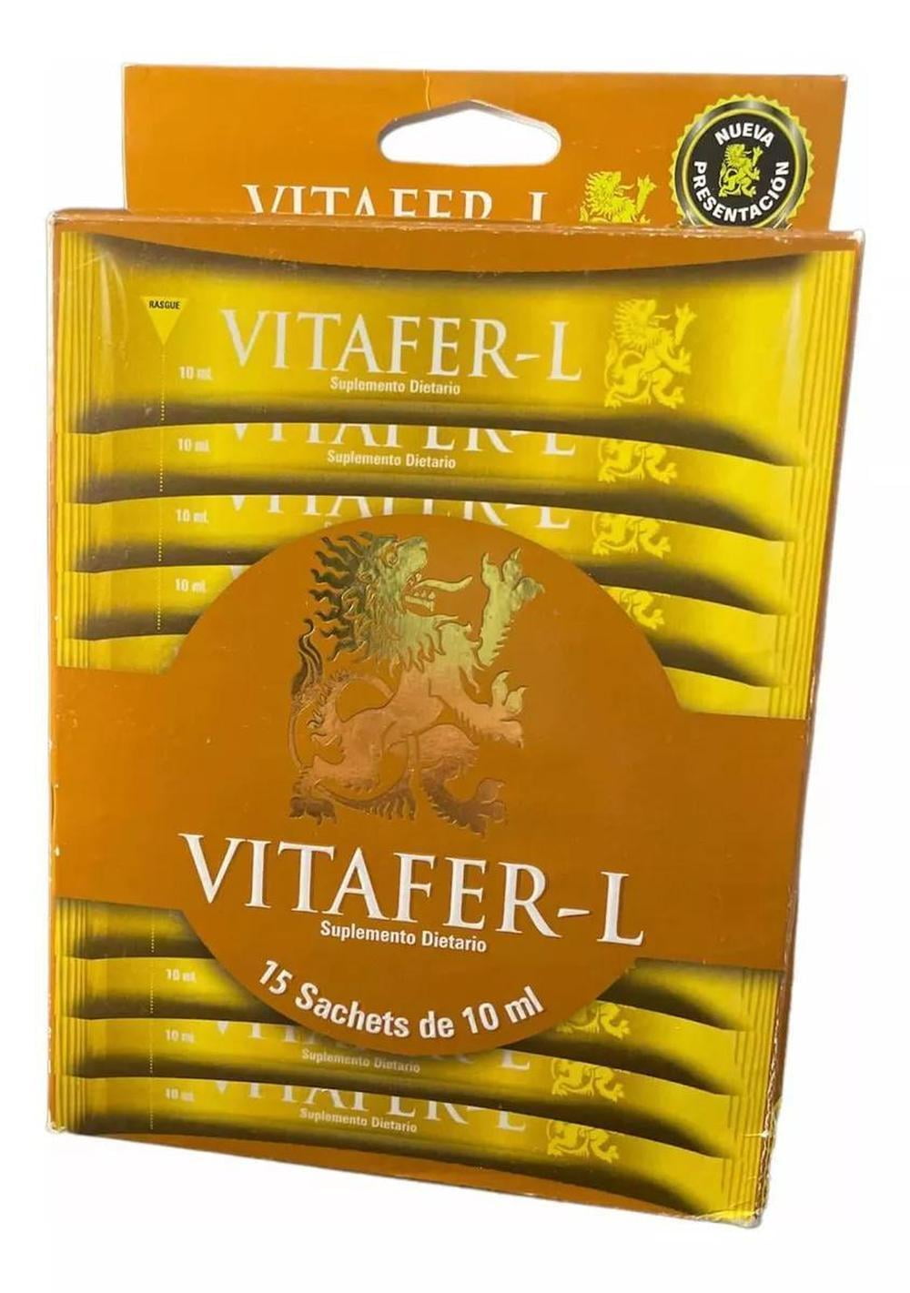 Suplemento Energético Natural Caja 15 Sobres 10 Ml C/U Vitafer Natural ...