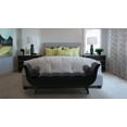 Alma Tufted Flare Arm Entryway Bench, Dark Grey - Walmart.com
