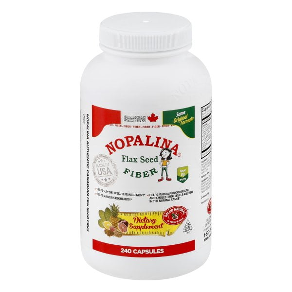Nopalina Flax Seed Plus Formula Capsules, 240 Ct - Walmart.com ...