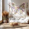 AUQ Floral Wall Hanging Cute,Boho Wall Tapestry for Bedroom Aesthetic ...