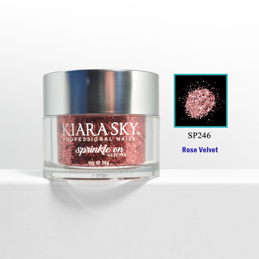 Kiara Sky Sprinkle On Glitter Nail Powder SP246 - Rose Velvet 1oz ...