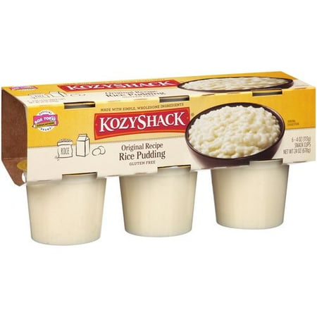 Kozy Shack Original Recipe Rice Pudding, 4 oz, 6 count - Walmart.com