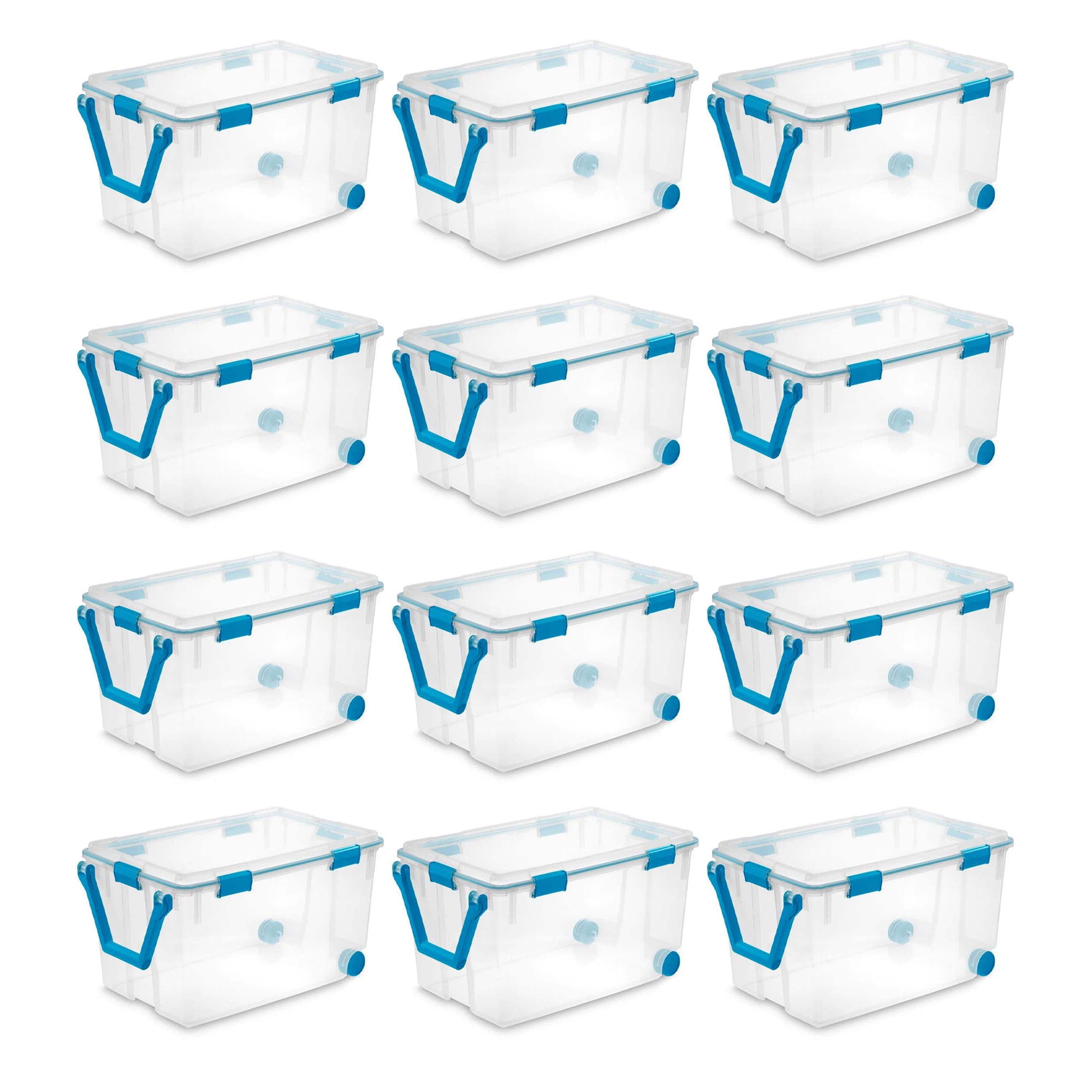 Click here for Sterilite 120-Qt Clear Plastic Wheeled Storage Bin... prices