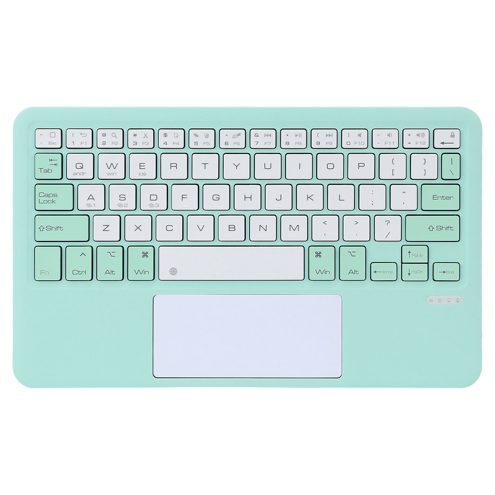 Teclado Inalámbrico Teclado Portátil Ultradelgado con Panel Táctil ...