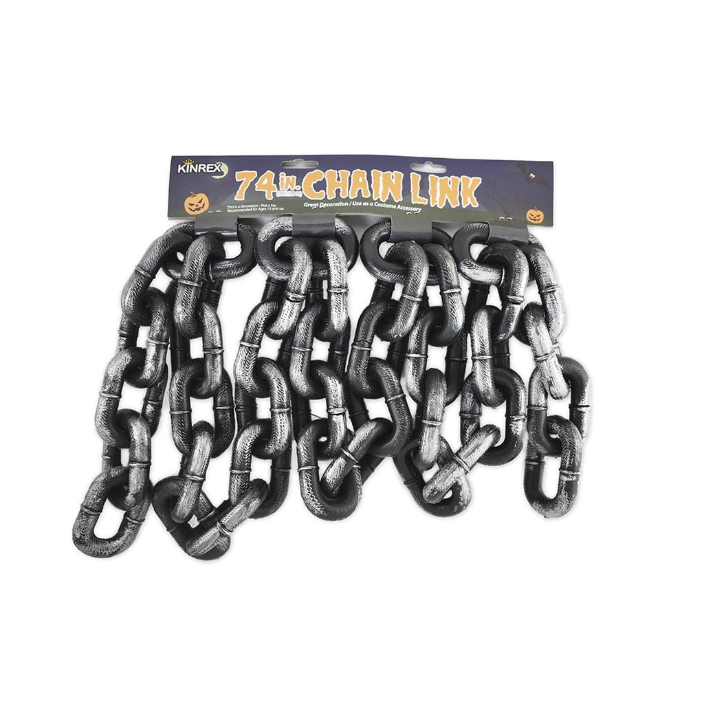 Plastic Chain - Halloween Plastic Chain - Grey And Black Chain ...