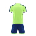 Boys Youth Athletic Uniform Set 2-Piece Green Quick Dry Soccer Jersey ...
