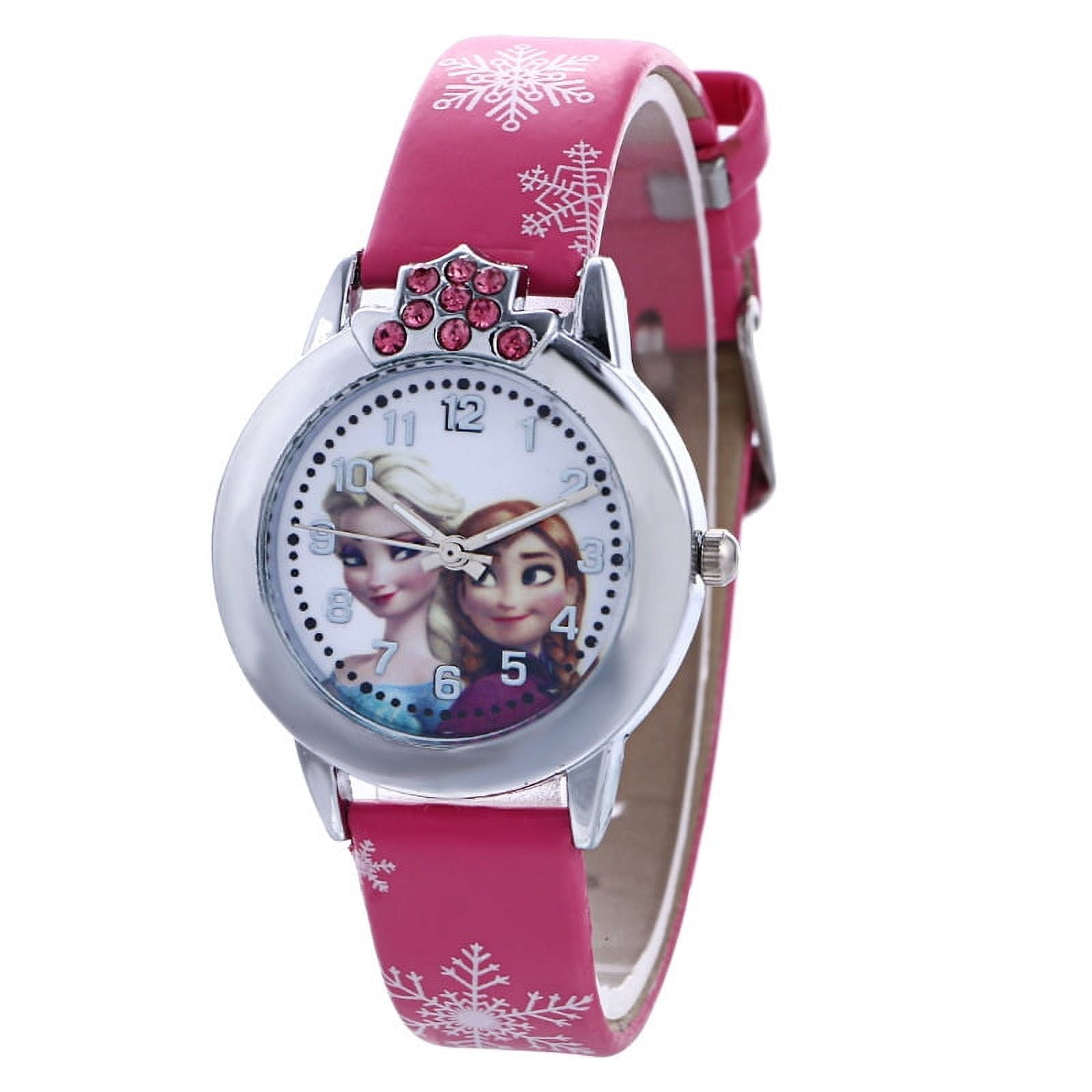 Frozen Snowflake Elsa Anna Princess reloj inteligente para granero rojo ...