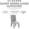 Sure Fit Stretch Pique Short Dining Room Chair Slipcover - Walmart.com