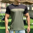 2026 Summer Men's Color Block T-Shirts - Crew Neck T Shirt Fashion ...