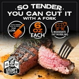 Grumpy Butcher Prime Steakhouse Beef Steak Meat, Sirloin Steaks, 6 ct ...
