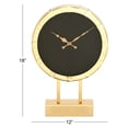 Classy Stainless Steel Gold Table Clock - Walmart.com
