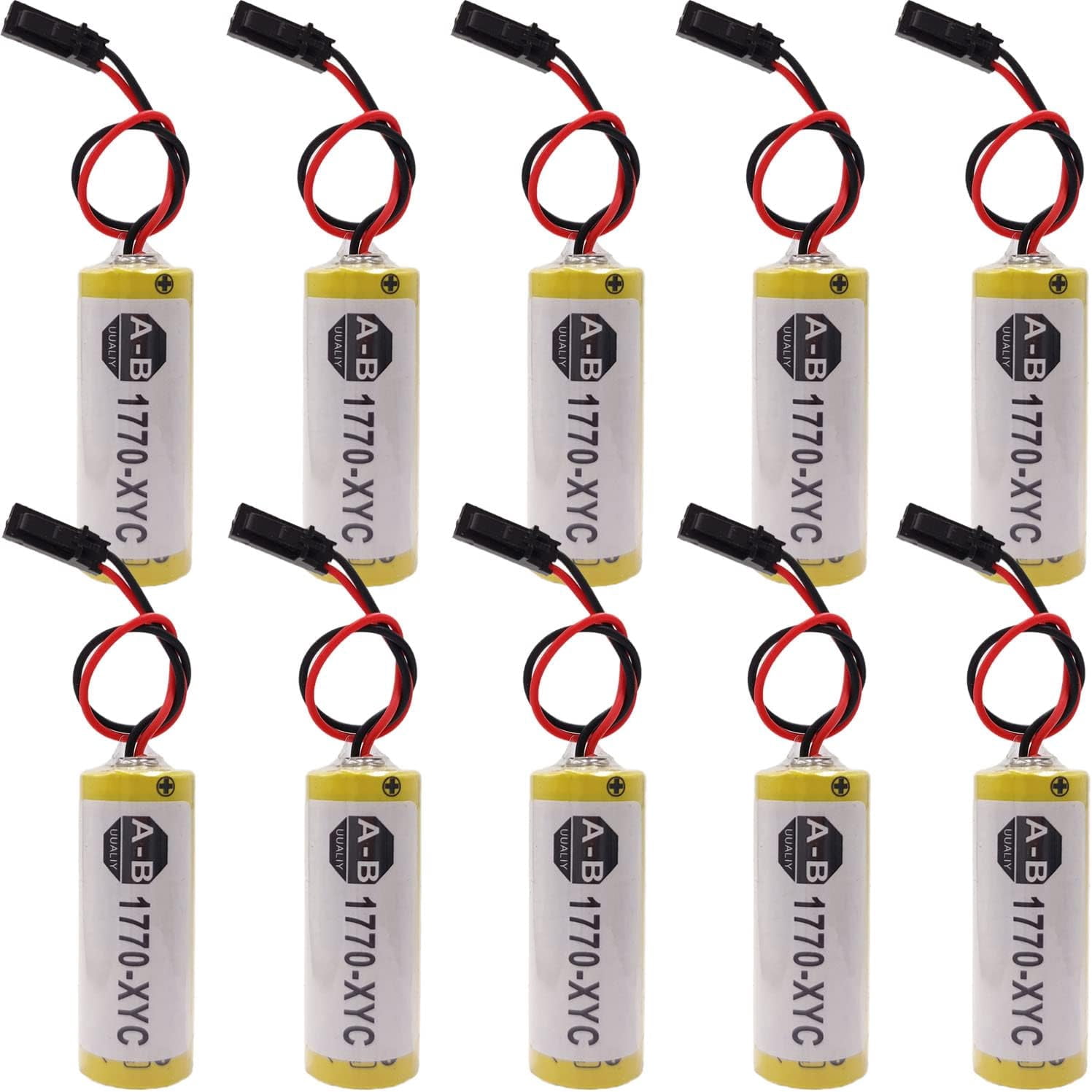 (Pack of 10) 3V 1770-XYC 3V 1800mAh Lithium PLC Battery Replacement for ...