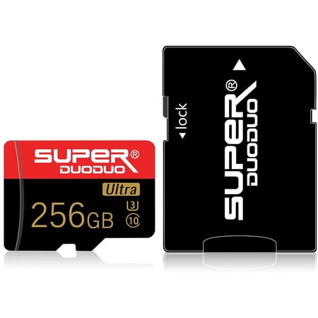 Micro SD Card 256gb Memory Card with SD Card Adapter TF Card(Class 10 ...