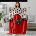 Cute Ladybug Pattern Blanket, Soft Touch for Naps & Office Use, Home ...