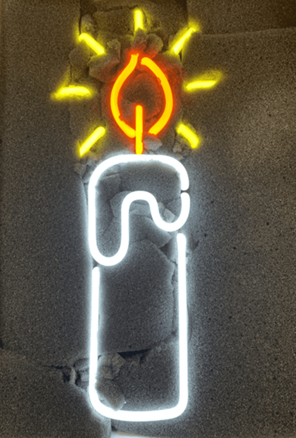Queen Sense 14" Candle Neon Sign Acrylic Man Cave Handmade Neon Light ...