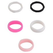 4Pack Breathable Silicone Wedding Ring for Men, Durable Rubber Bands ...