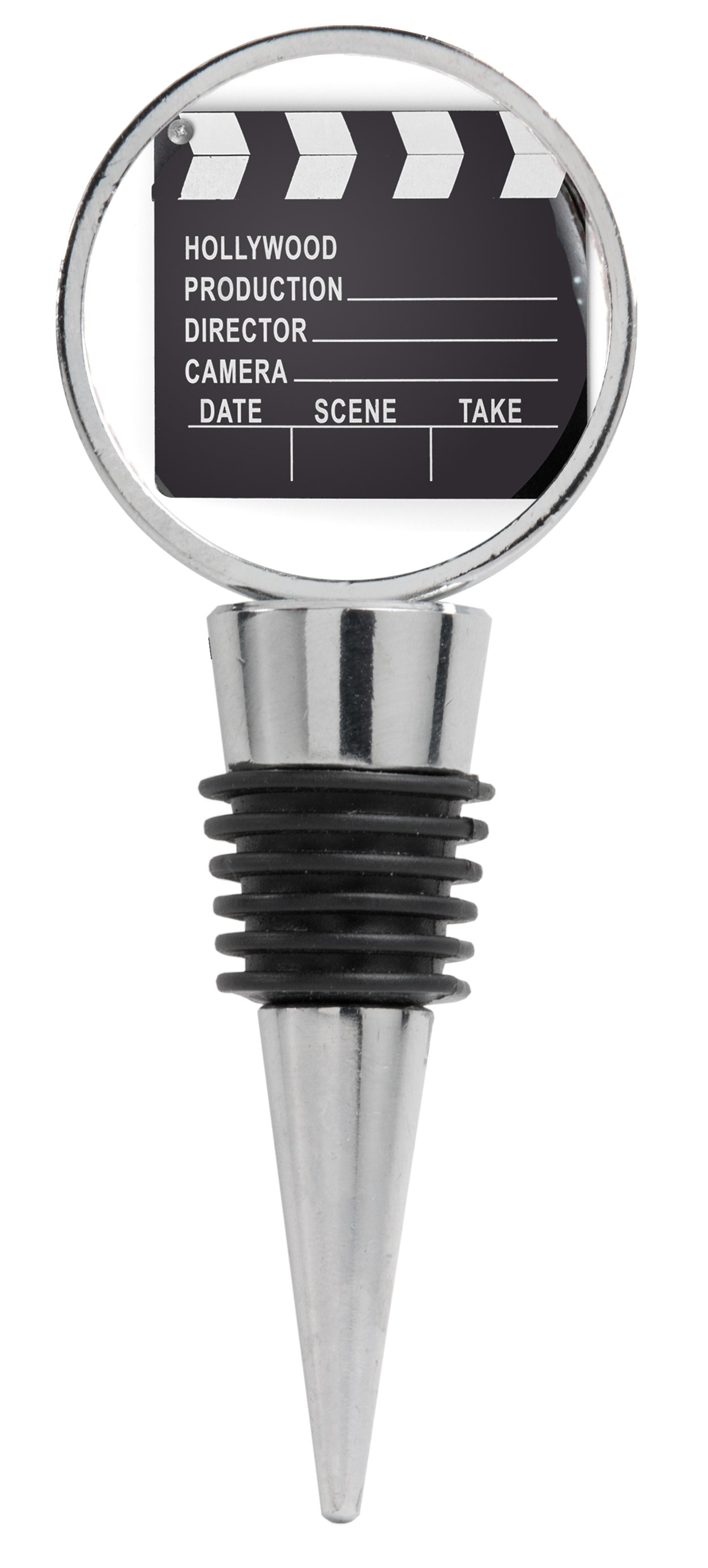 Lights Camera Action Hollywood Clapper Board Wine Stopper - Walmart.com