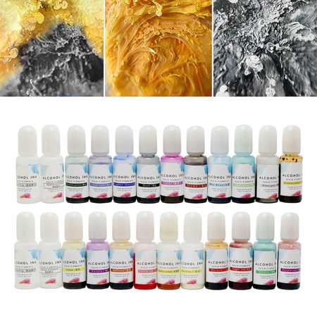 26 Vibrant Colors Epoxy Resin Dye Ink Resin Colorant 10ml Each for Art ...