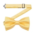 Champagne Bow Ties for Men Pretied Bowties Beige Solid Color Satin Bow ...