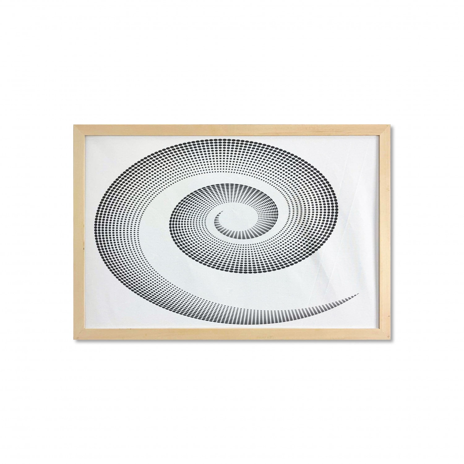 Spires Wall Art with Frame, Spiral Dimensional Curve Turns Around an ...
