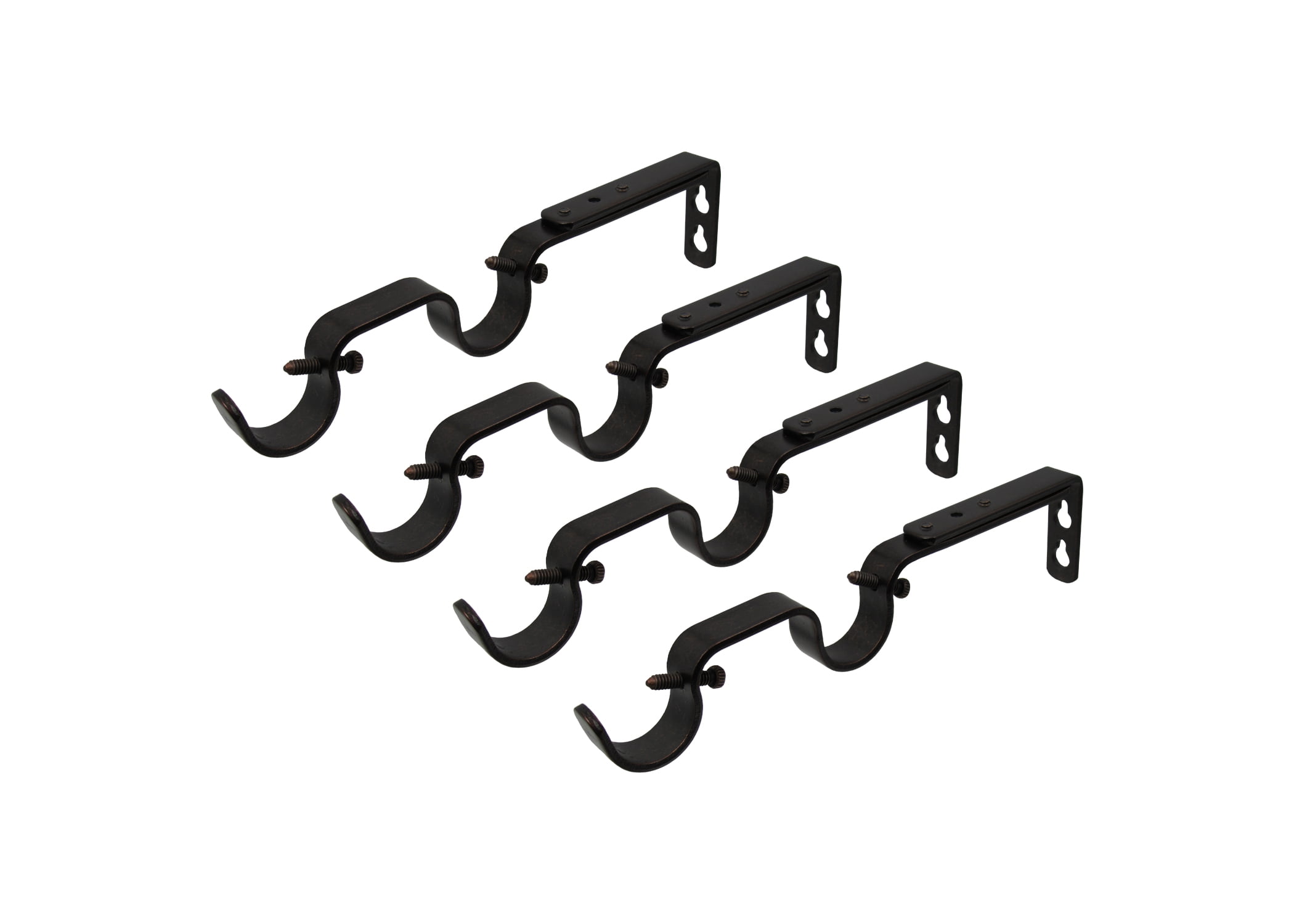 Double Drapery Rod Brackets