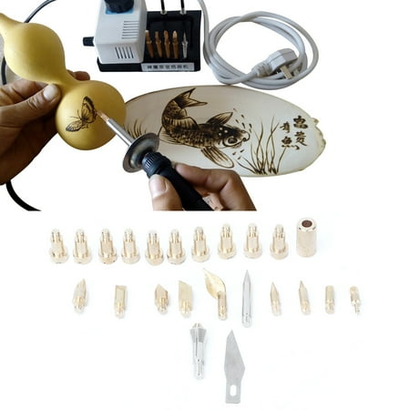 Noref Pyrograph Tool, Pyrograph Tool Set,22 pcs Electric Wood Burning ...