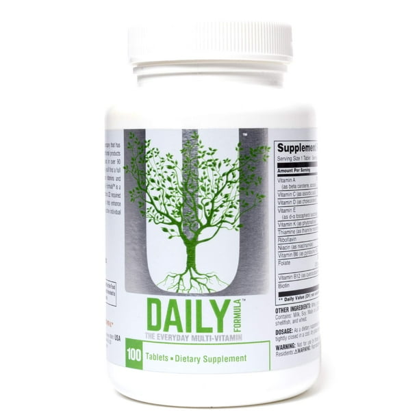 Suplemento Universal Nutrition Daily Formula 100 comprimidos | Bodega ...