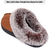 HomeTop Women's Cozy Cushioned Slippers - Microsuede, Memory Foam, Faux ...