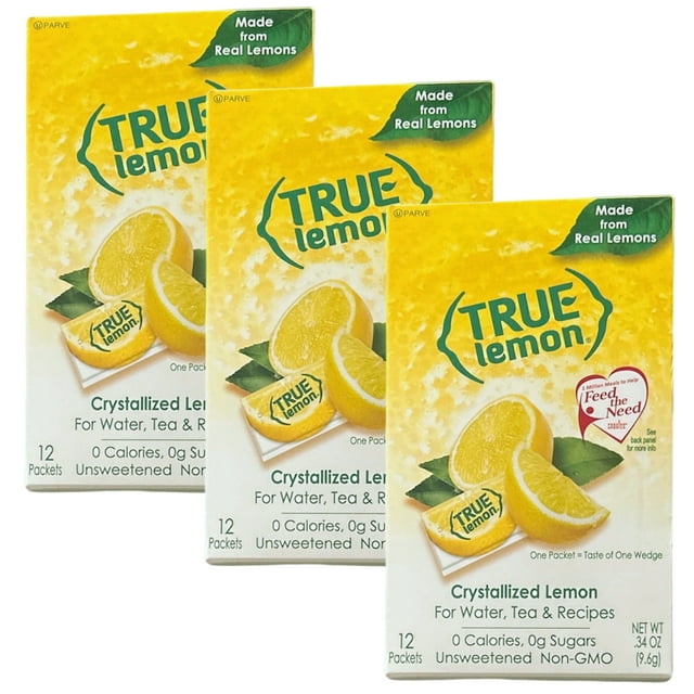 True Lemon Crystallized Powdered Drink Mix Sugar Free On the Go ...