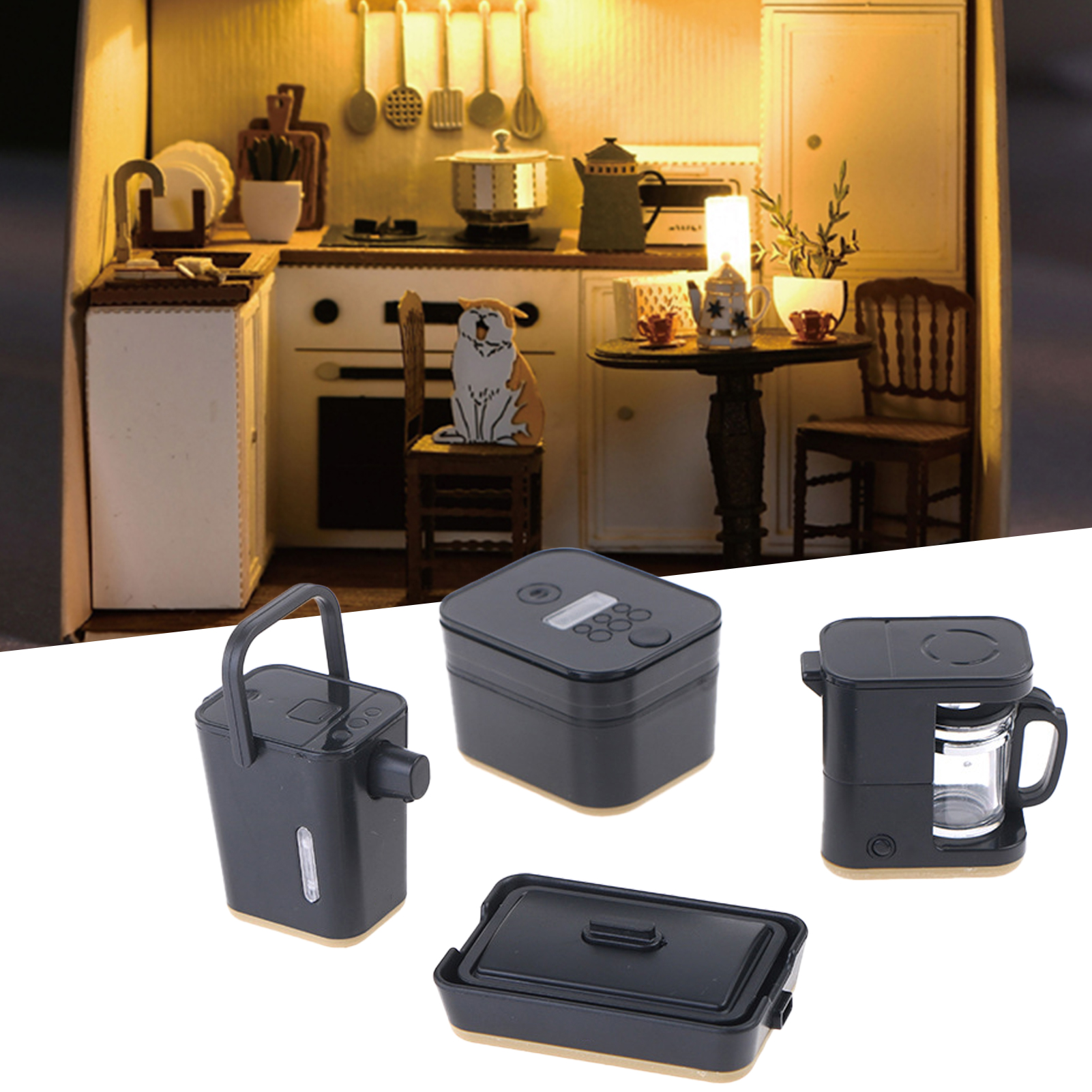 Handcrafted Decorative Miniature Cookware - Burrs-free Plastic ...