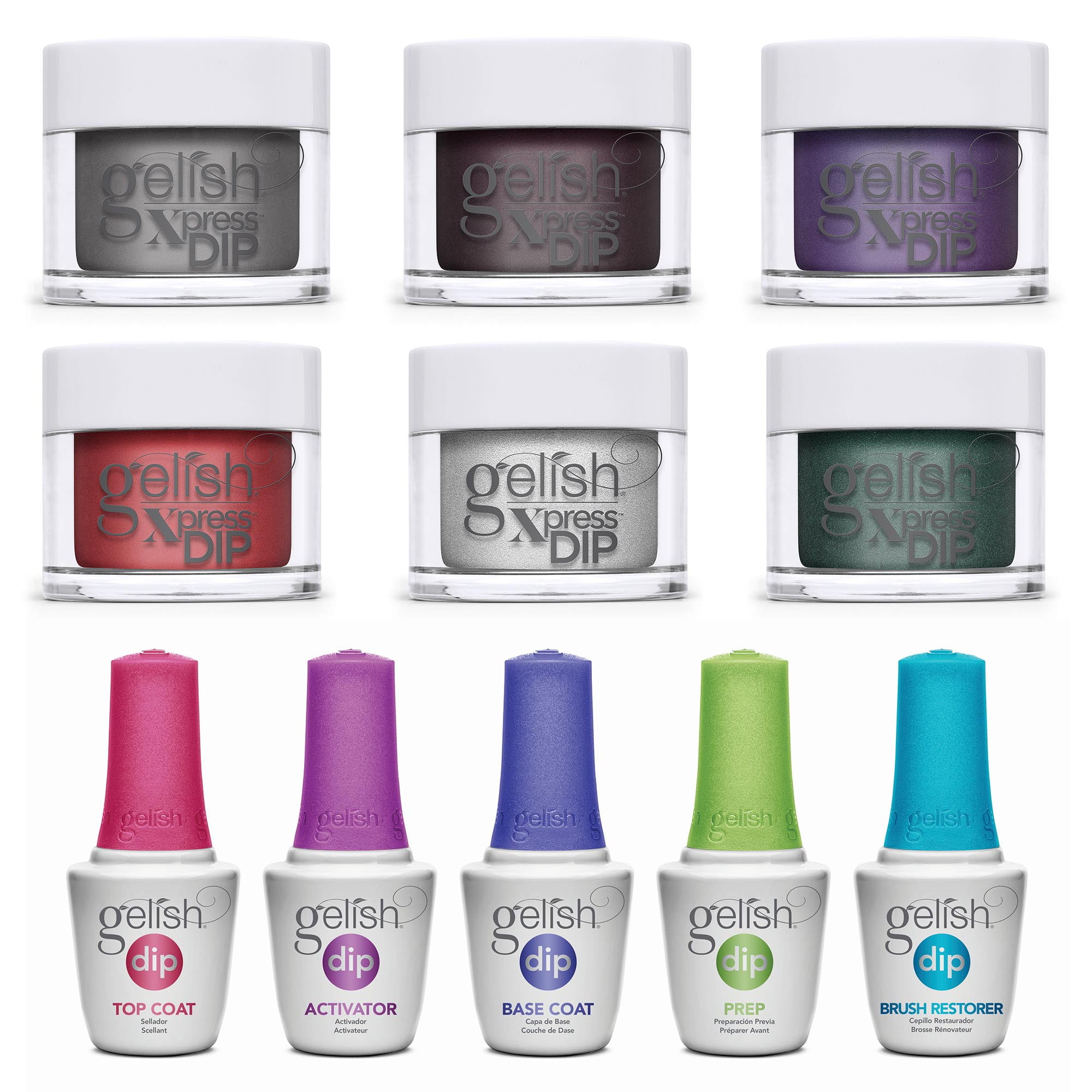 Gelish Xpress Dip Disney Villains Collection Starter Kit, 6 colors ...