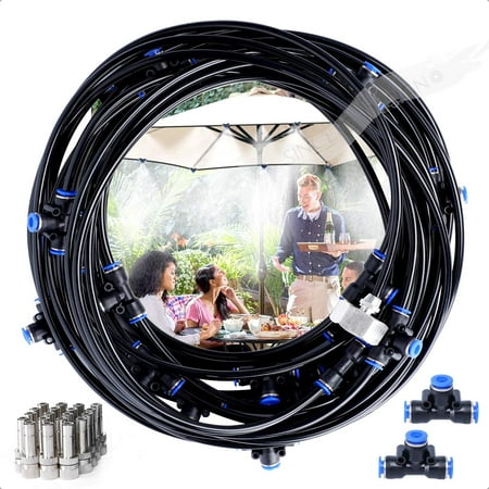 Misting Cooling System ,75.4FT (23M) Mist Kit, Mist Cooling System for ...