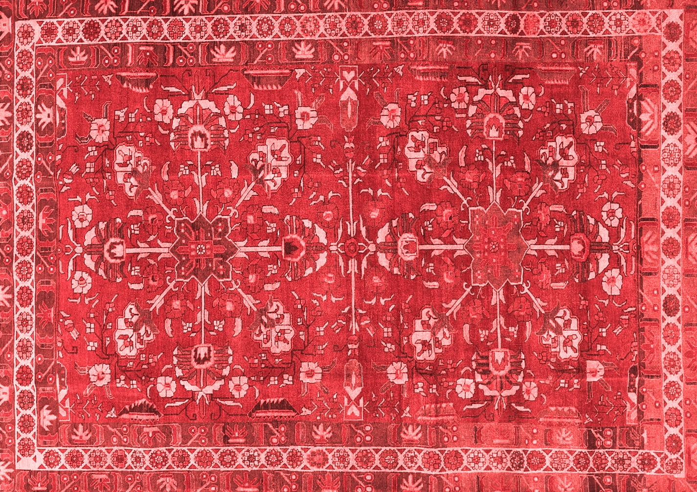 Ahgly Company Indoor Rectangle Persian Red Traditional Area Rugs, 2' x ...