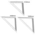 150/200/300mm Triangles Ruler Stainless Steel Drafting Triangles Square ...