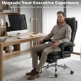 Big and Tall Office Chair with Foot Rest Ergonomic High Back Executive ...