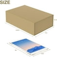 13.8x9x4.3 Inch Gold Magnetic Gift Box With Ribbon for Wedding Holiday ...