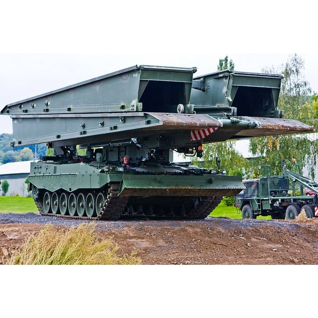 24x36 gallery poster, A Panzerschnellbrucke Leguan folding mobile ...
