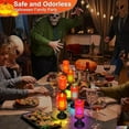 12 PCS Halloween Table Decorations: Flameless LED Jack-O-Lantern ...