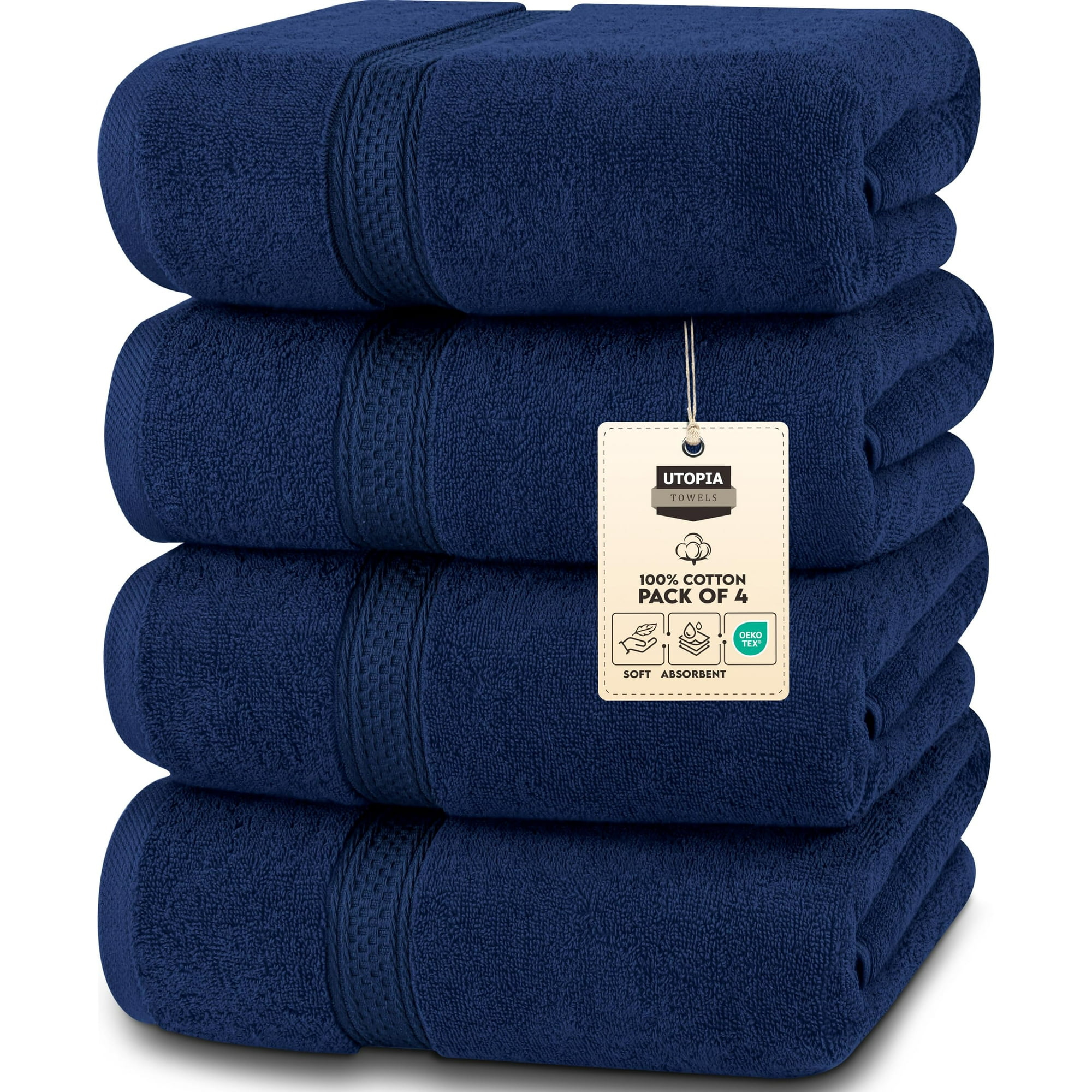 Click here for Utopia Towels 4 Pack Premium Bath Towels Set  27 B... prices