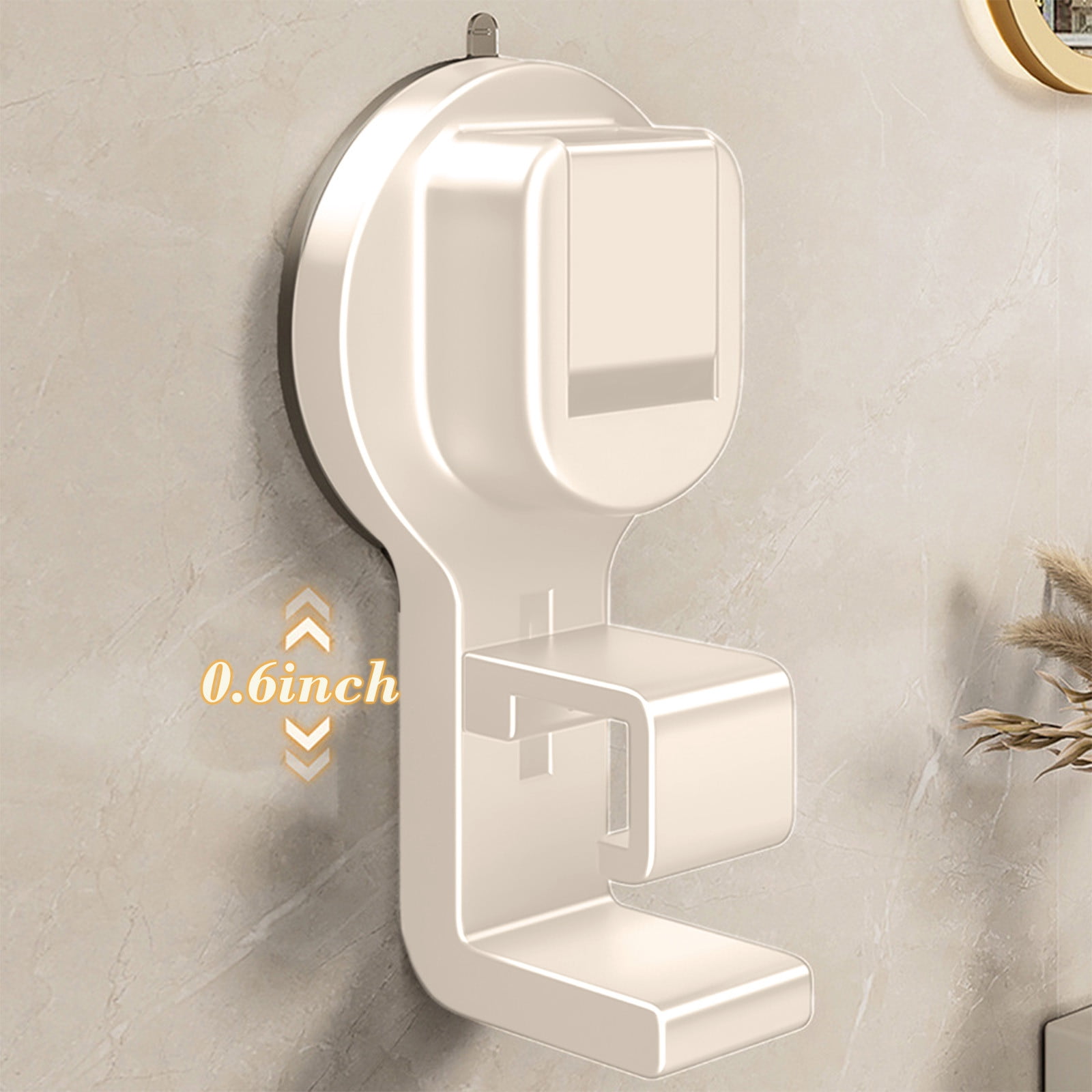 COM1950s Lift Suction Cup Hooks, Push Lock Wall Hooks Adjustable Height ...