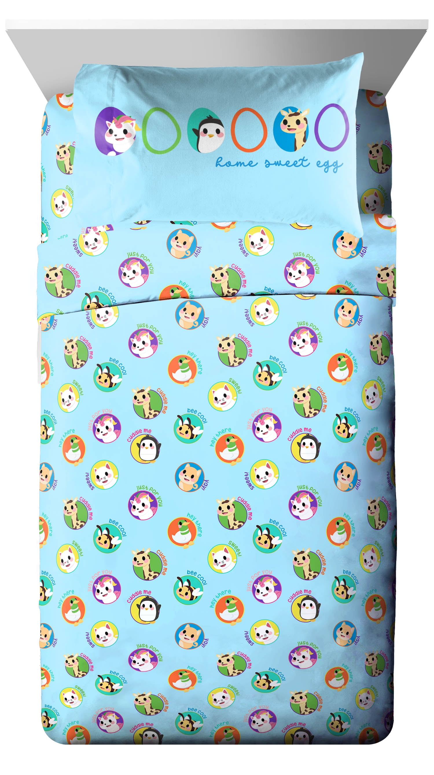 Adopt Me Kids 3-Piece Twin Sheet Set, Blue - Walmart.com