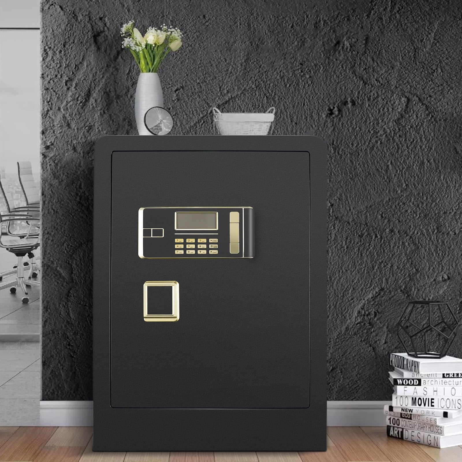 Buy SRWTRCHRY 4.9 Cubic Feet Safe Box, Electronic Digital Security Safe ...