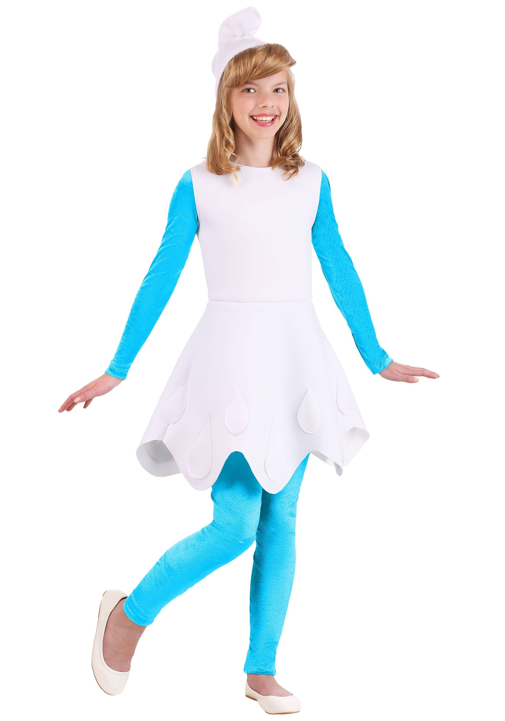 The Smurfs Girls Smurfette Costume - Walmart.com