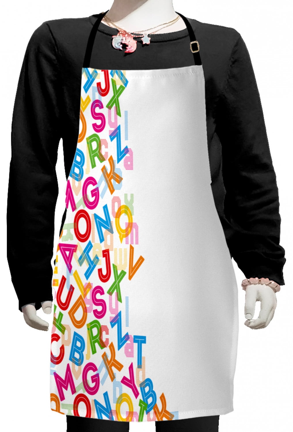 Colorful Kids Apron, Alphabet Background Design with Letter Words ...